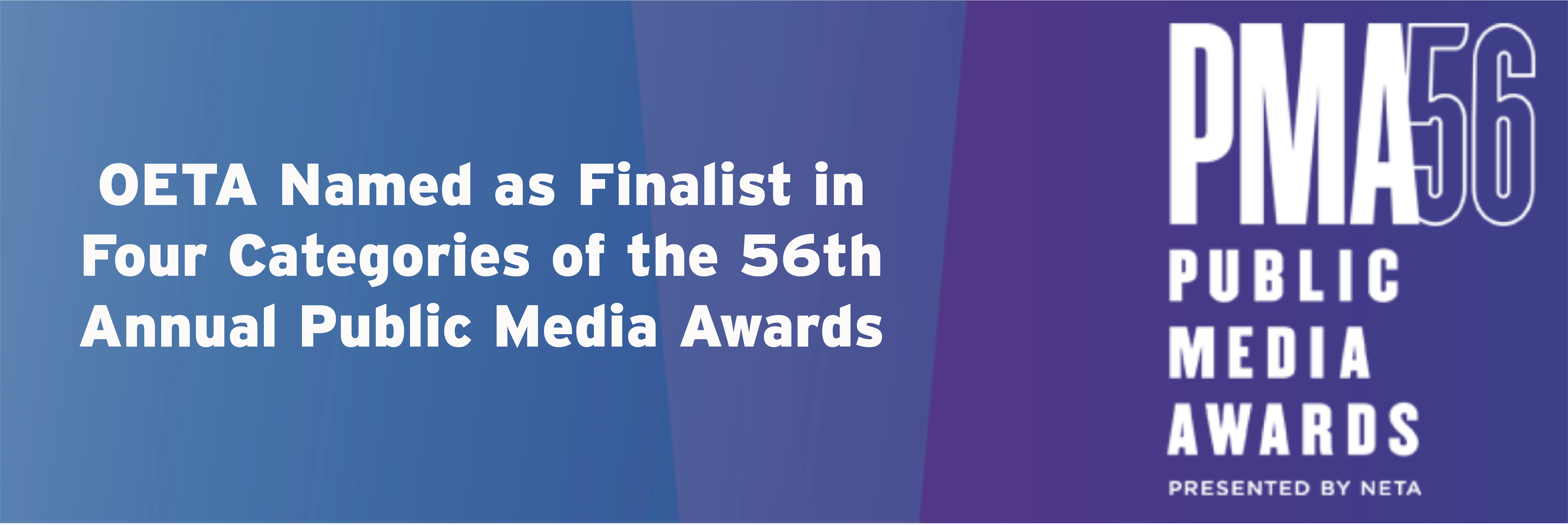 OETA Named as Finalist in Four Categories of the 56th Annual Public Media Awards